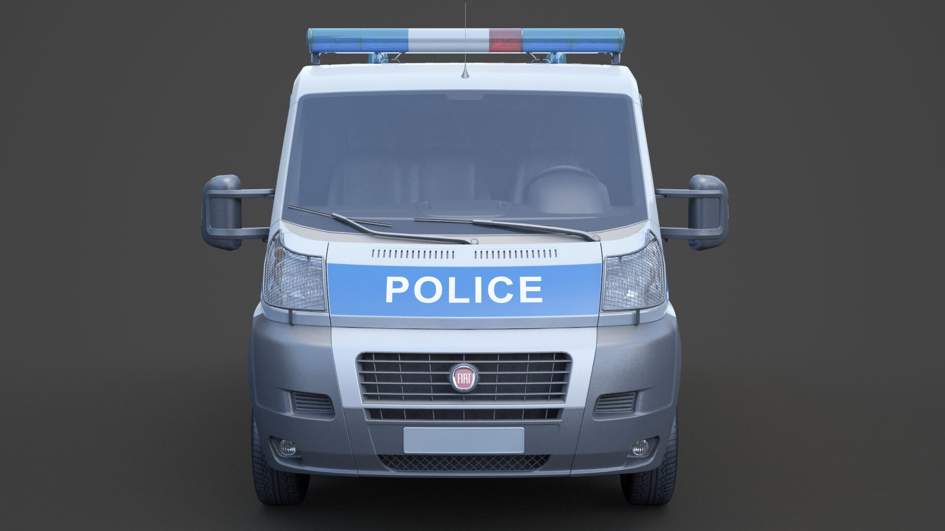 Police Van 01 - 3D Model by sky3dstudios69