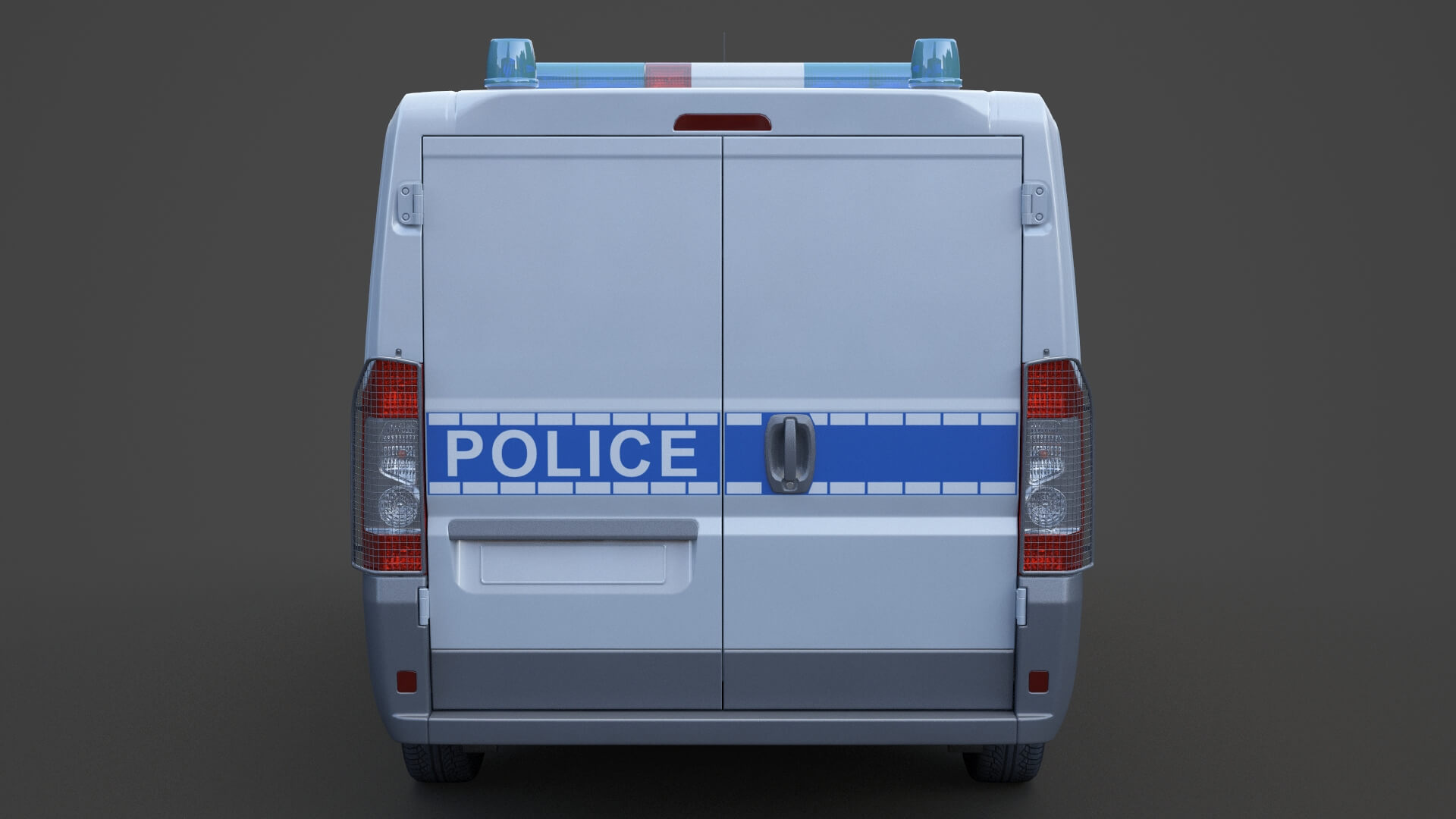 Police Van 01 - 3D Model by sky3dstudios69