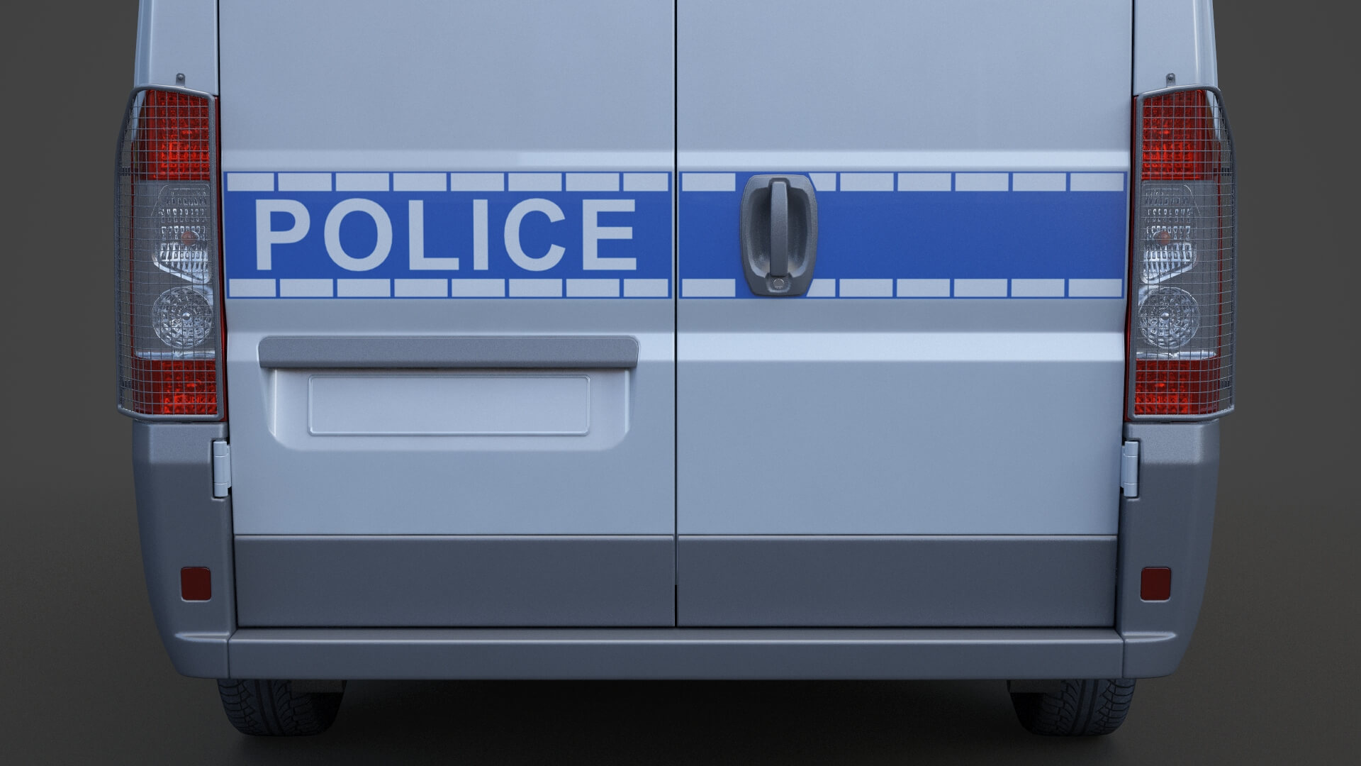 Police Van 01 - 3D Model by sky3dstudios69
