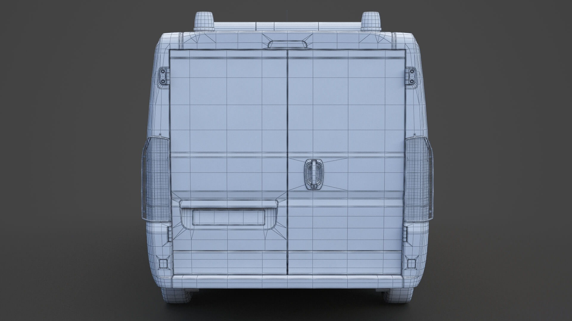 Police Van 01 - 3D Model by sky3dstudios69