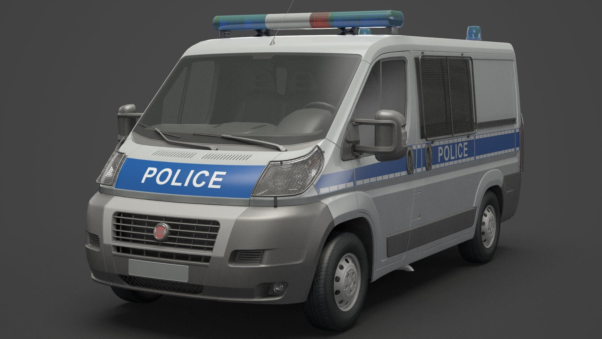 Police Van - 3D Model by sky3dstudios69