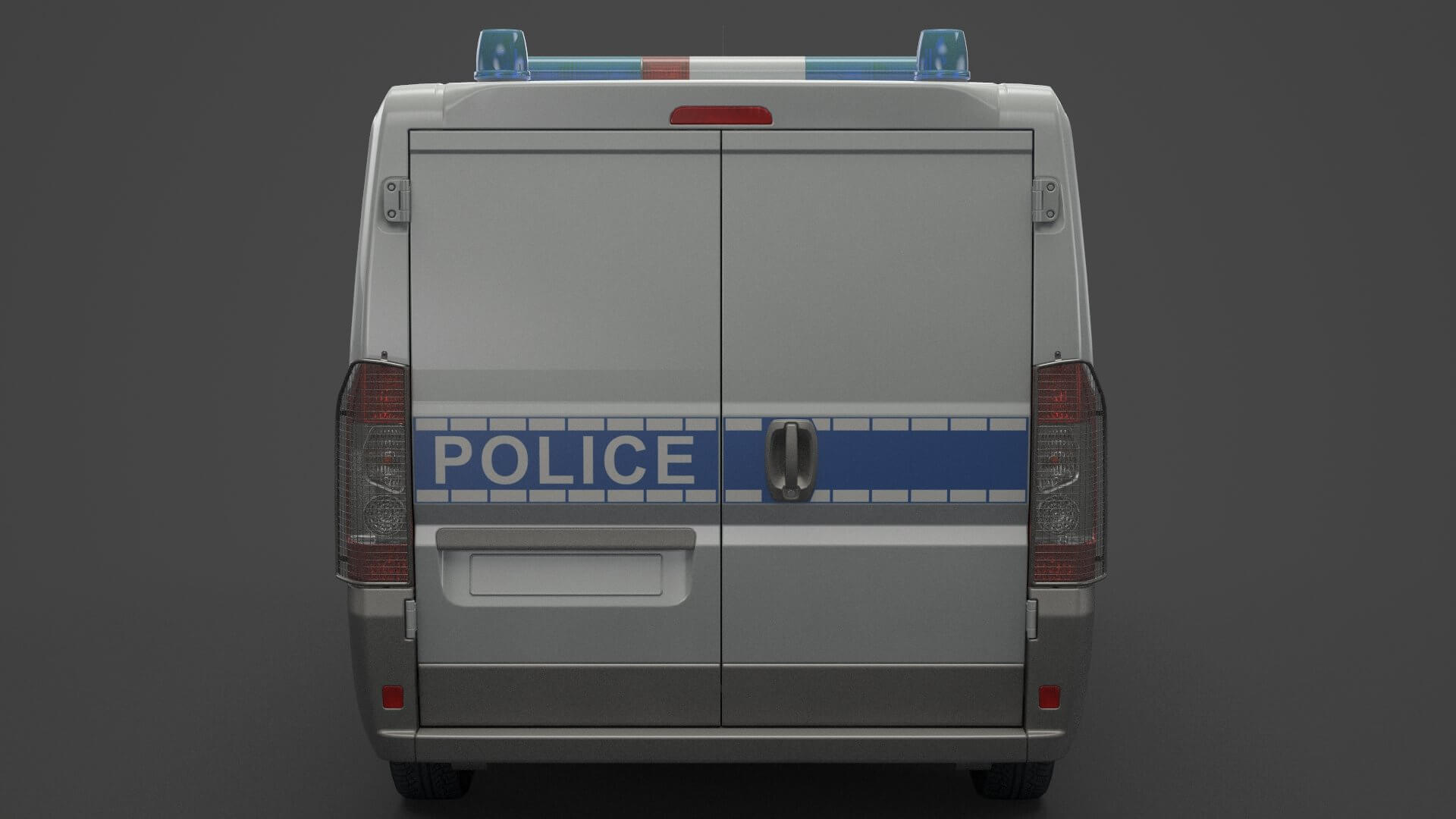 Police Van - 3D Model by sky3dstudios69