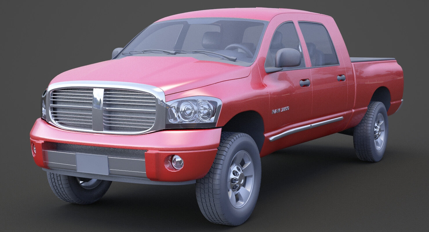 Ram 2500 Pickup Truck - 3D Model by sky3dstudios69