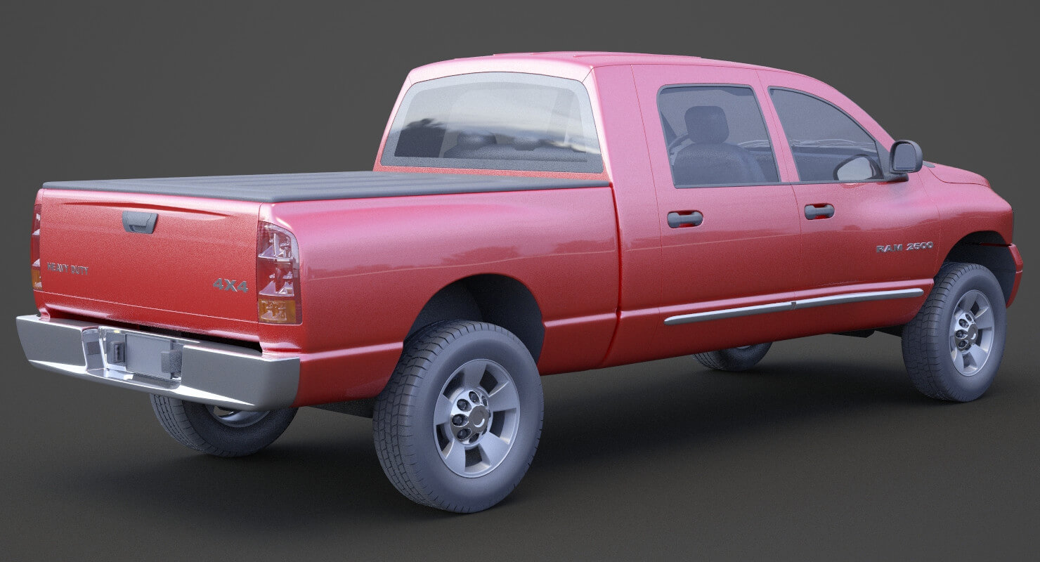 Ram 2500 Pickup Truck - 3D Model by sky3dstudios69