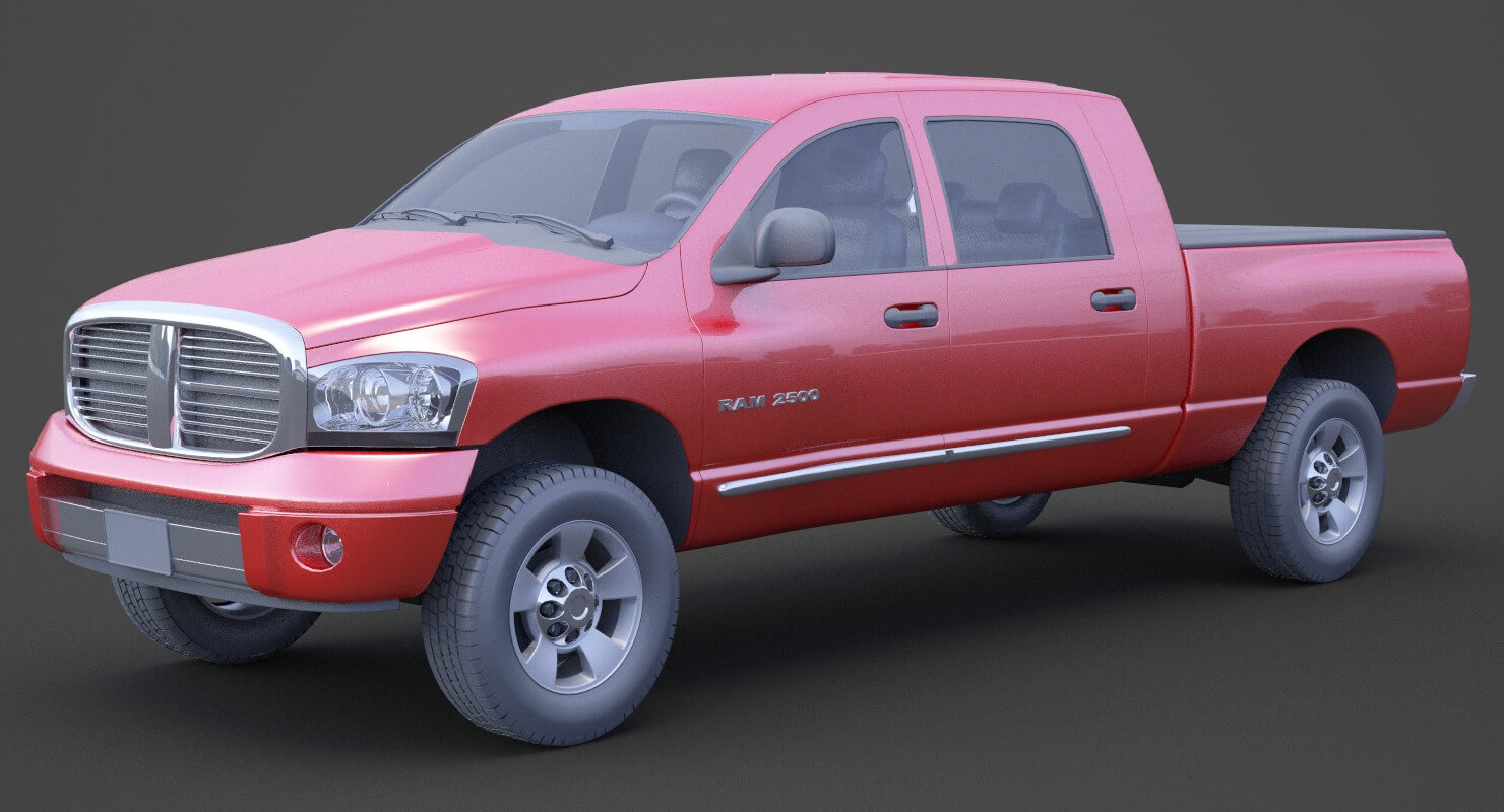 Ram 2500 Pickup Truck - 3D Model by sky3dstudios69