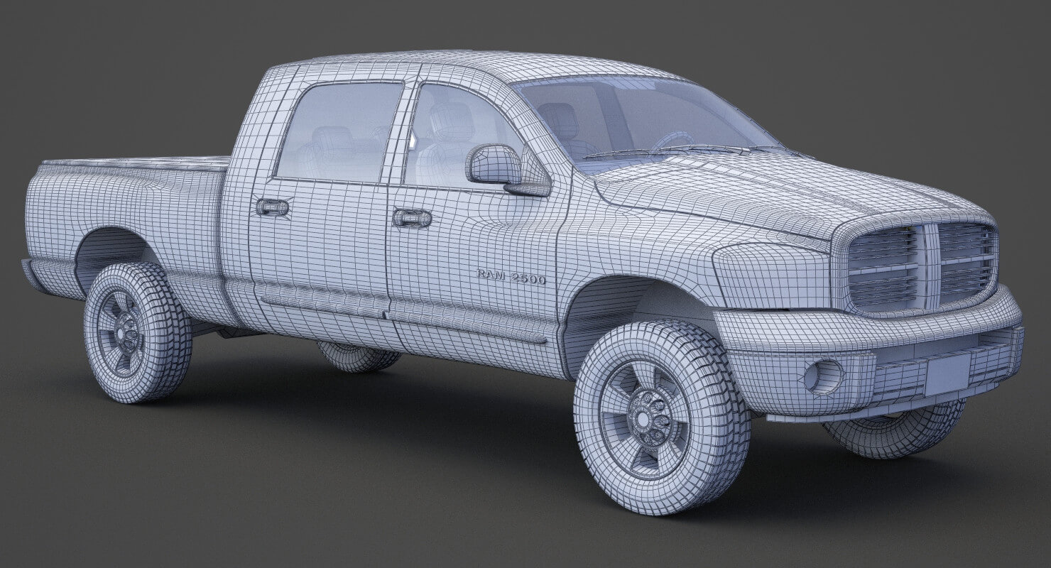 Ram 2500 Pickup Truck - 3D Model by sky3dstudios69