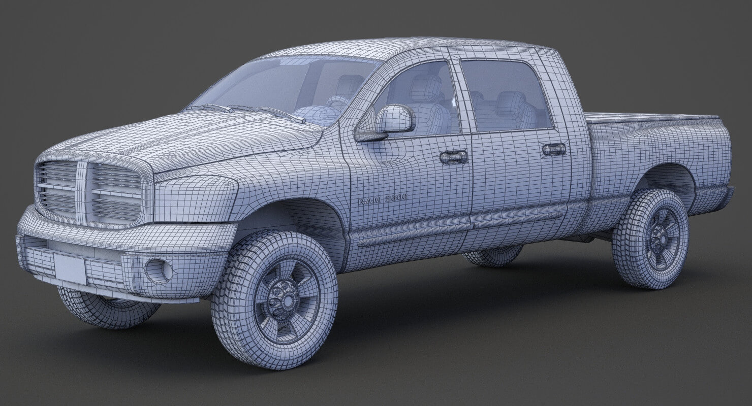 Ram 2500 Pickup Truck - 3D Model by sky3dstudios69