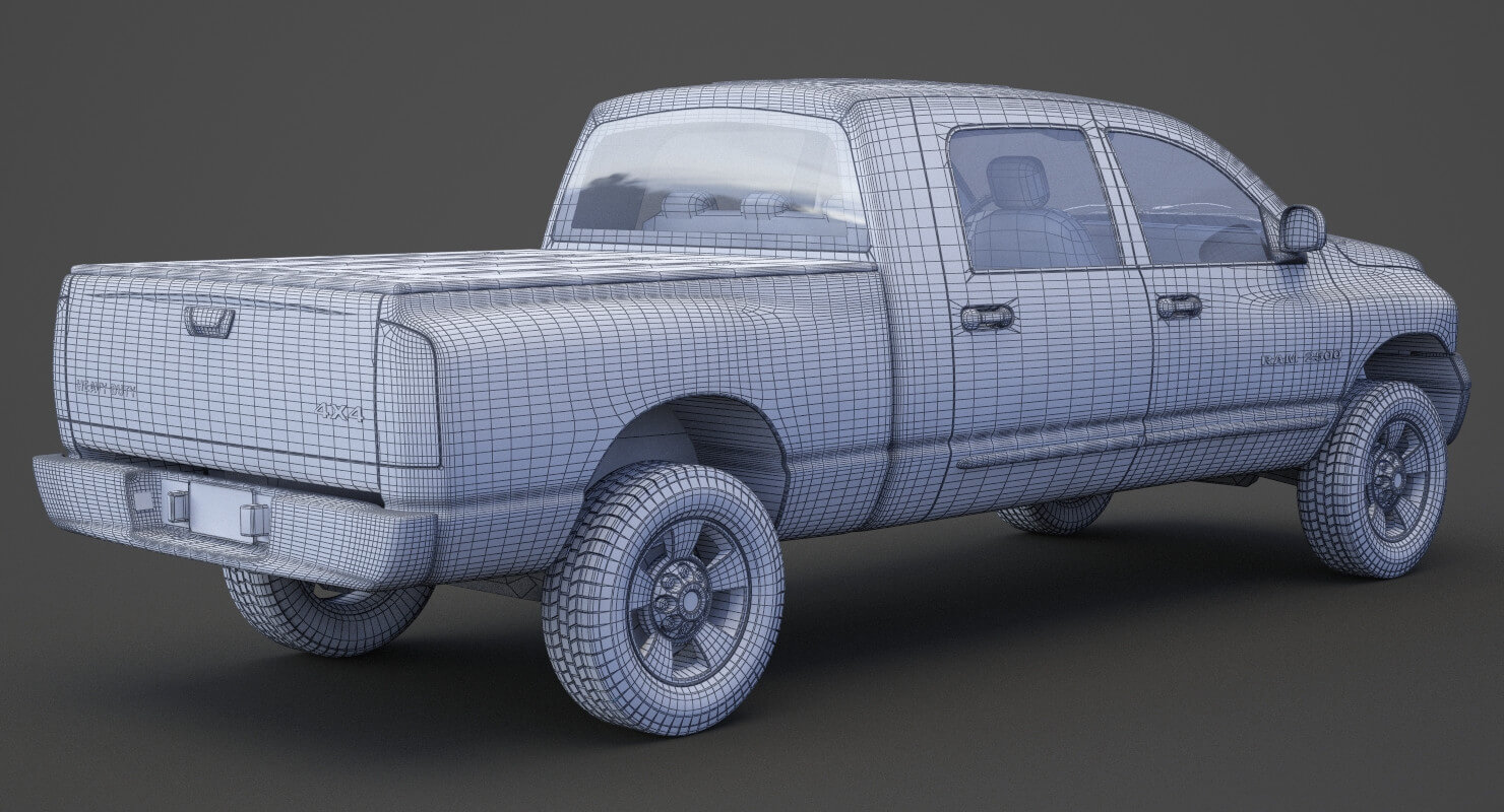 Ram 2500 Pickup Truck - 3D Model by sky3dstudios69