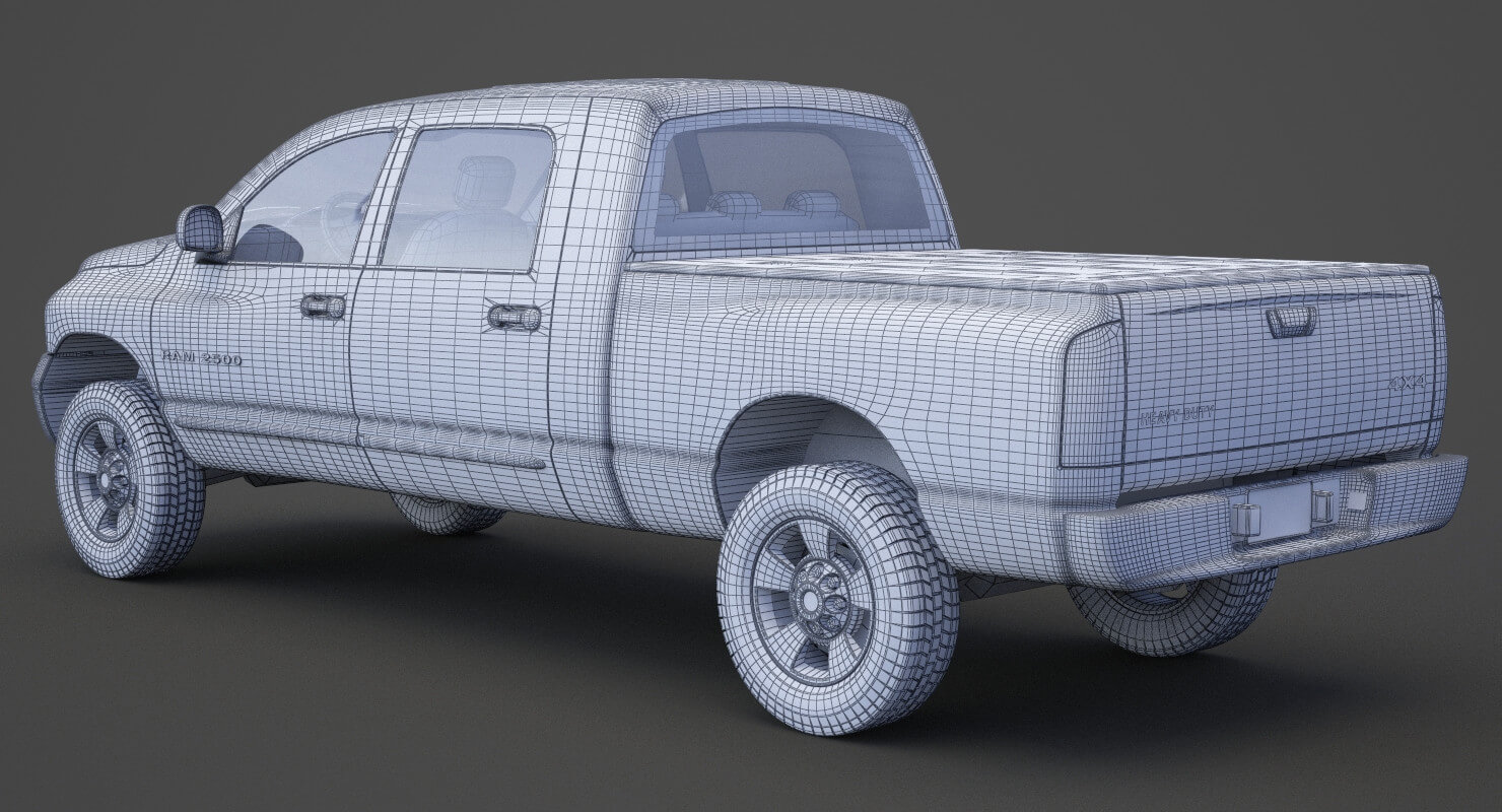 Ram 2500 Pickup Truck - 3D Model by sky3dstudios69