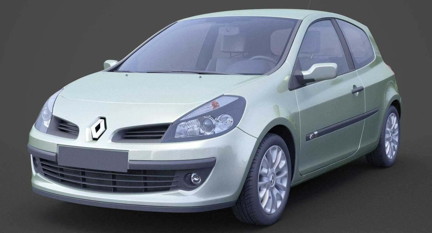 Renault Clio - 3D Model by sky3dstudios69