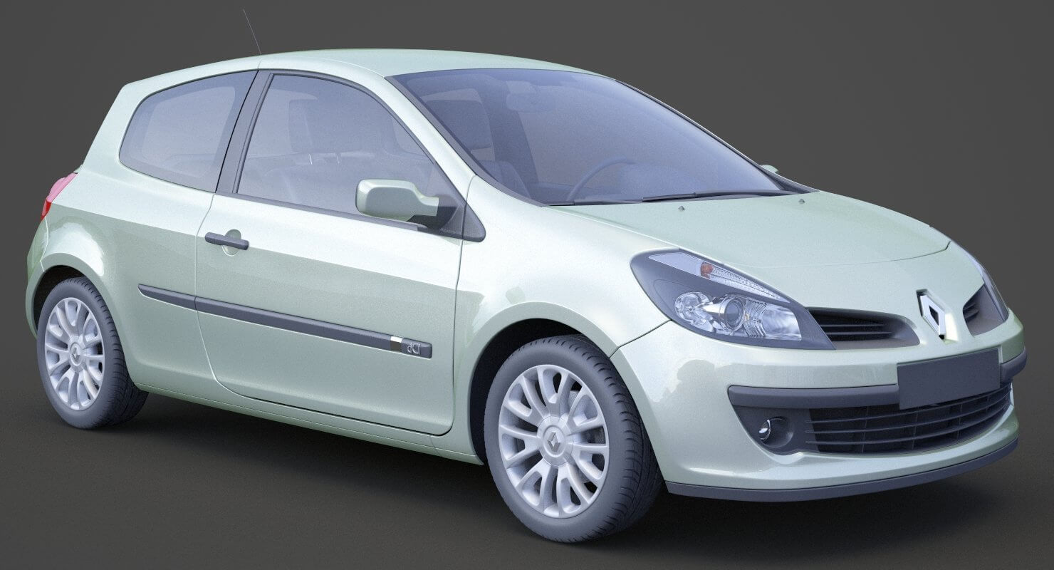 Renault Clio - 3D Model by sky3dstudios69