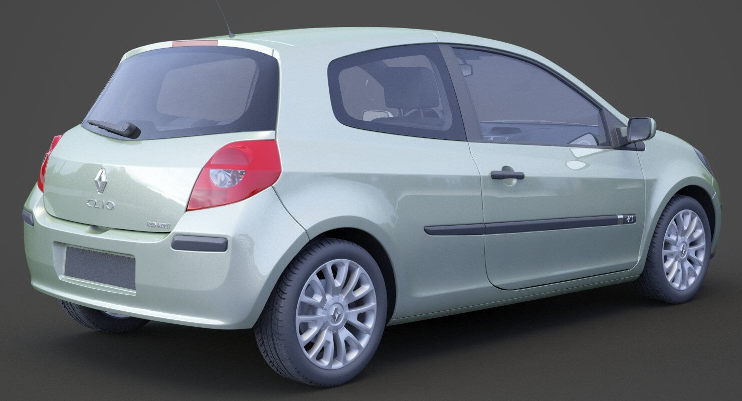 Renault Clio - 3D Model by sky3dstudios69
