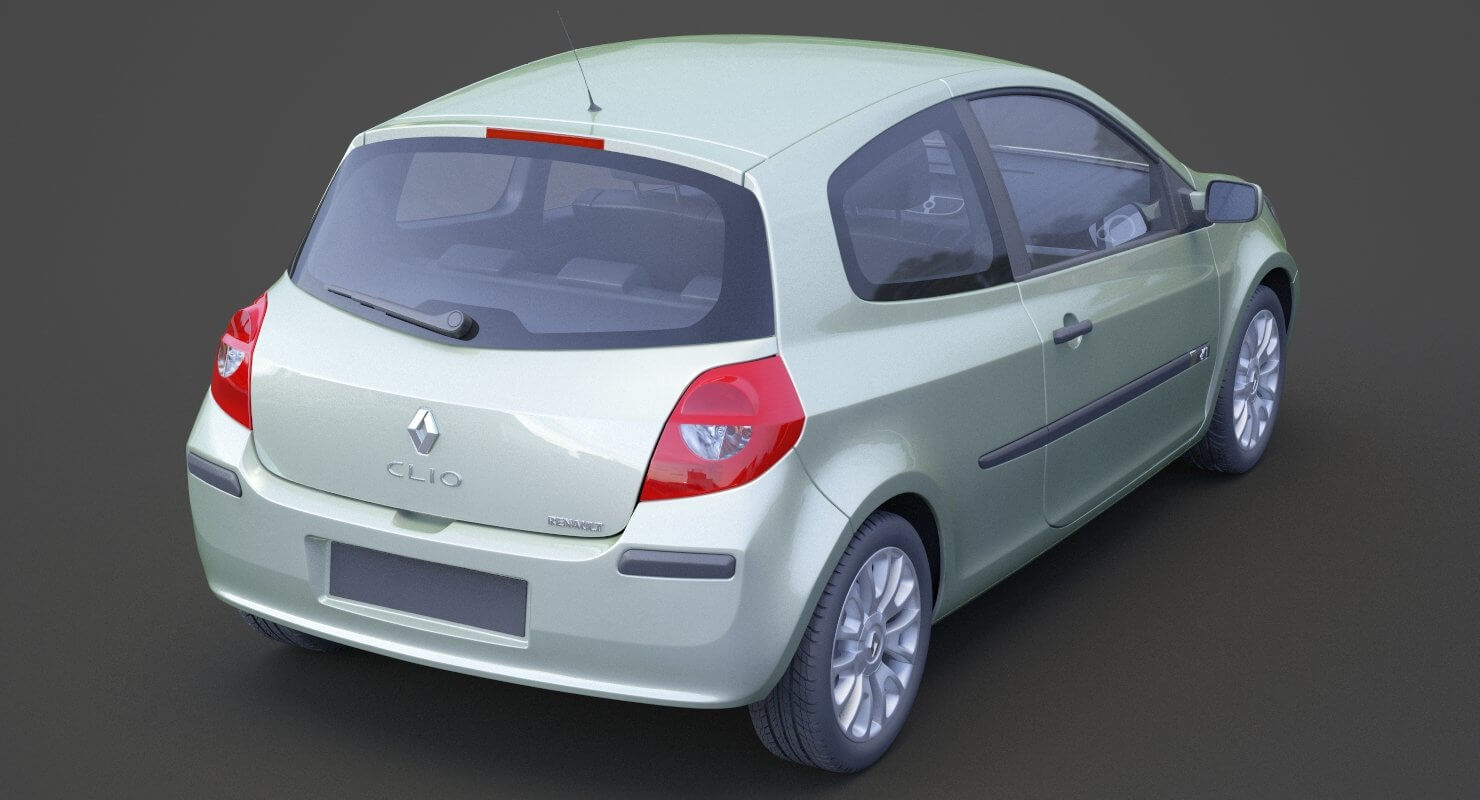 Renault Clio - 3D Model by sky3dstudios69