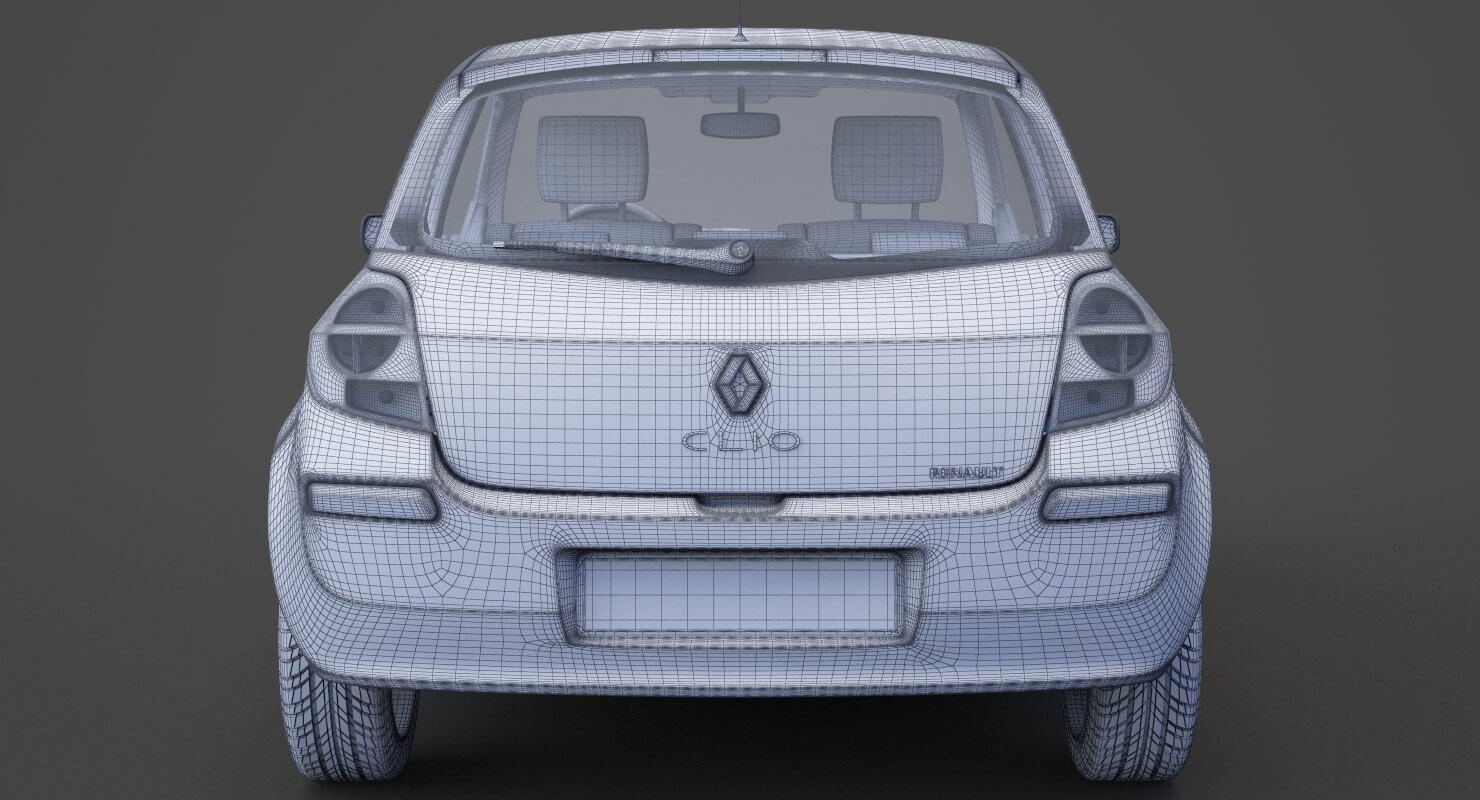 Renault Clio - 3D Model by sky3dstudios69
