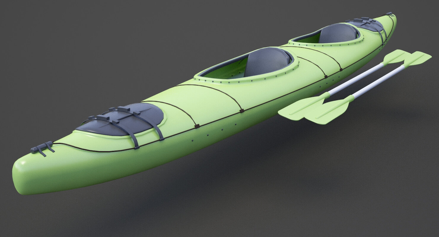Rowing Boat 01 - 3D Model by sky3dstudios69
