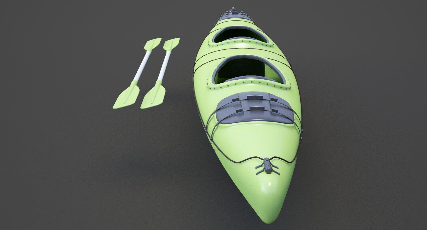 Rowing Boat 01 - 3D Model by sky3dstudios69