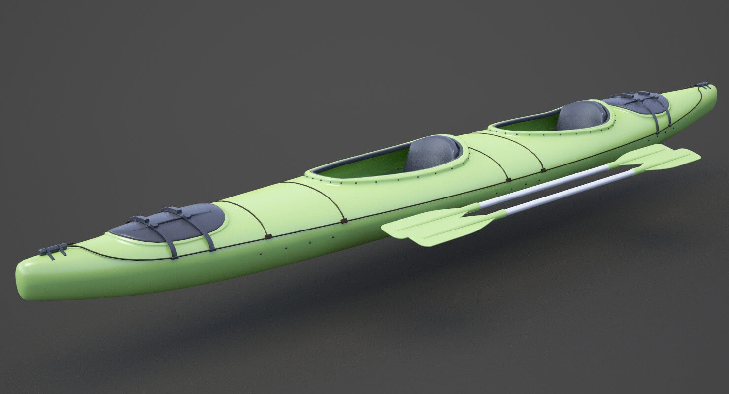 Rowing Boat 01 - 3D Model by sky3dstudios69