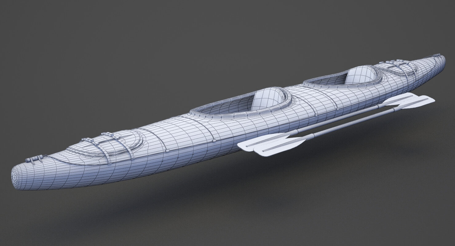 Rowing Boat 01 - 3D Model by sky3dstudios69