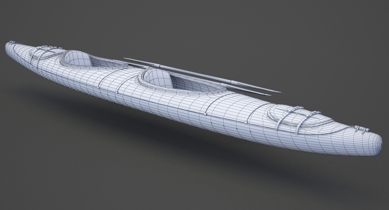 Rowing Boat 01 - 3D Model by sky3dstudios69