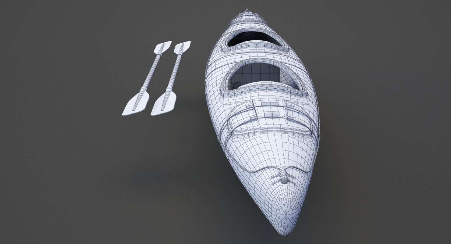 Rowing Boat 01 - 3D Model by sky3dstudios69