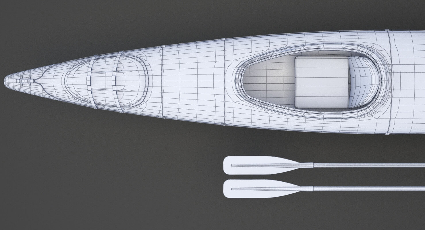 Rowing Boat 01 - 3D Model by sky3dstudios69