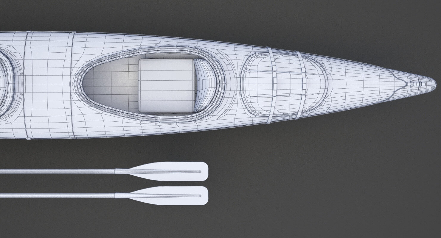 Rowing Boat 01 - 3D Model by sky3dstudios69