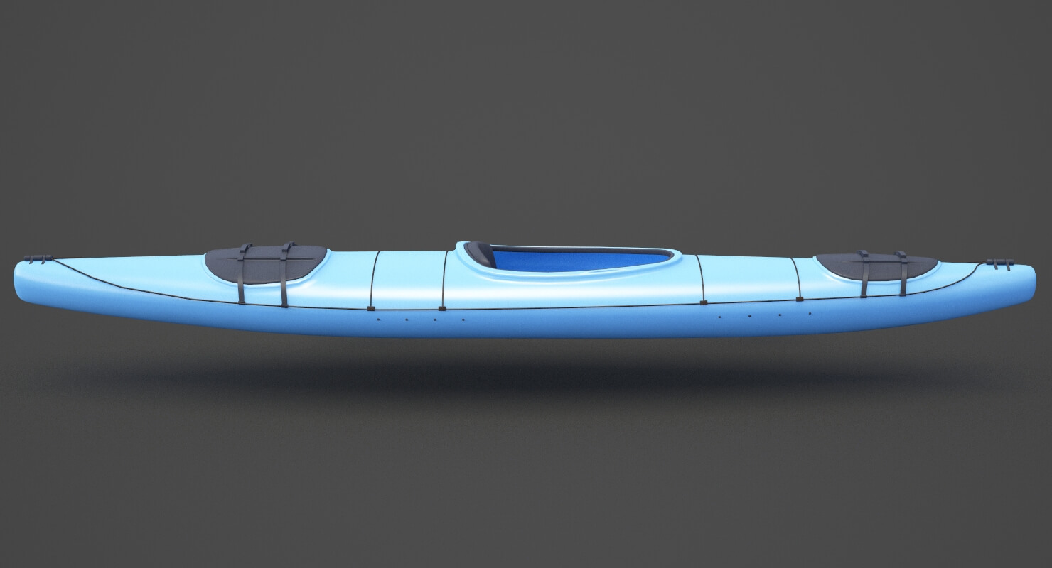 Rowing Boat 02 - 3D Model by sky3dstudios69