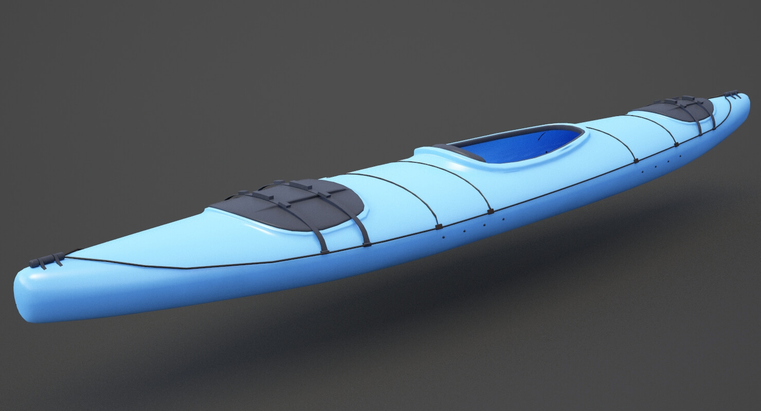Rowing Boat 02 - 3D Model by sky3dstudios69