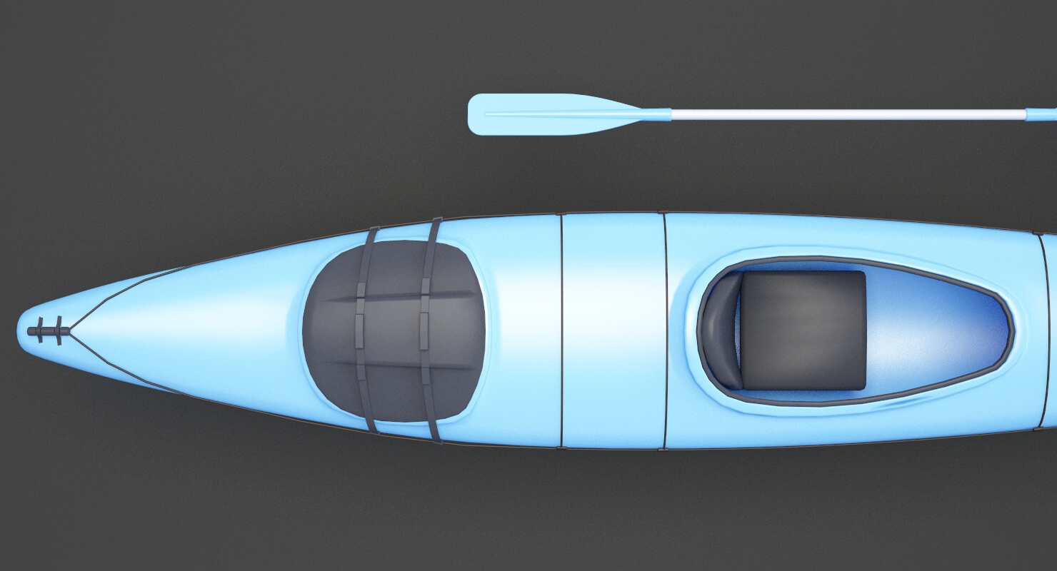 Rowing Boat 02 - 3D Model by sky3dstudios69