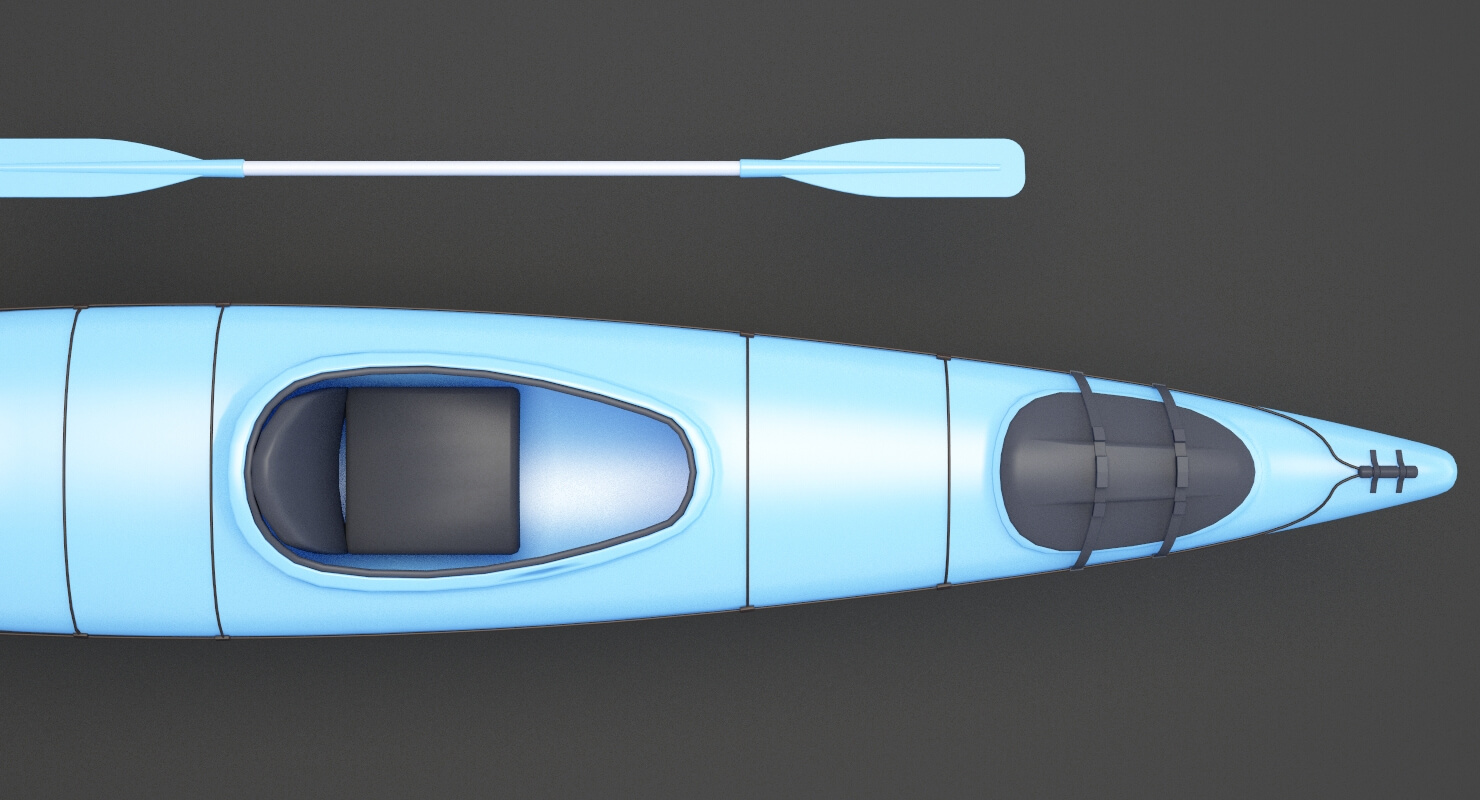 Rowing Boat 02 - 3D Model by sky3dstudios69