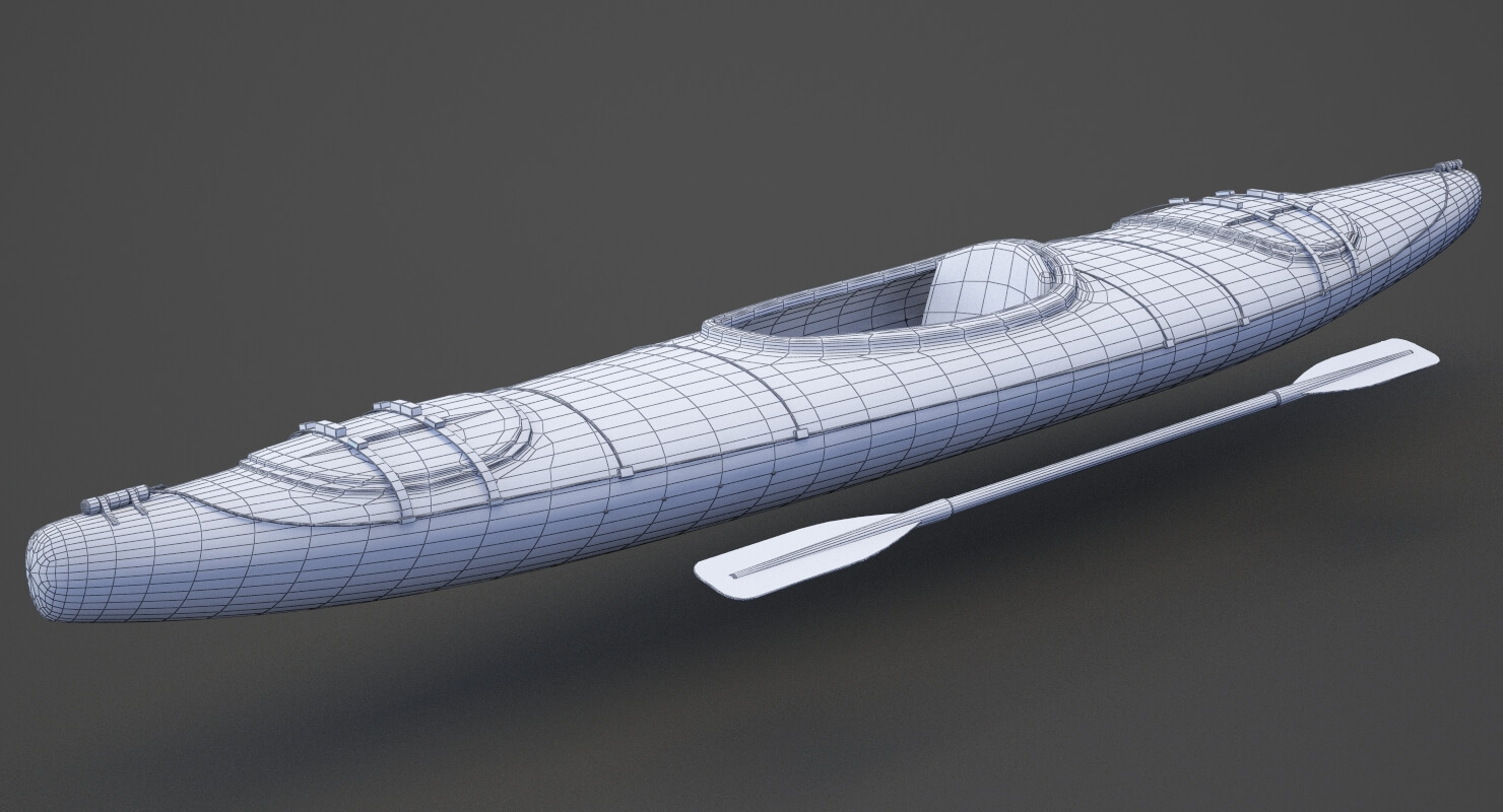 Rowing Boat 02 - 3D Model by sky3dstudios69