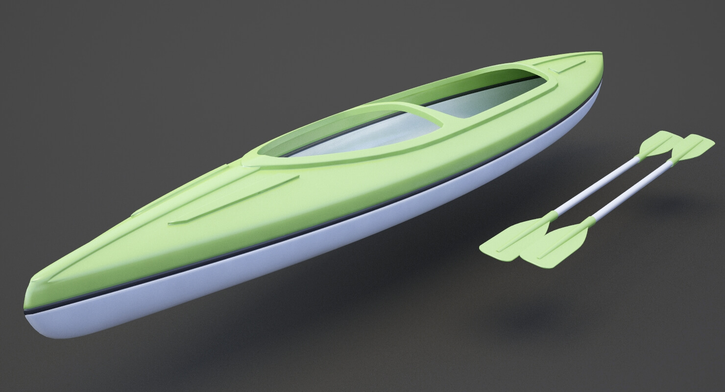 Rowing Boat 03 - 3D Model by sky3dstudios69