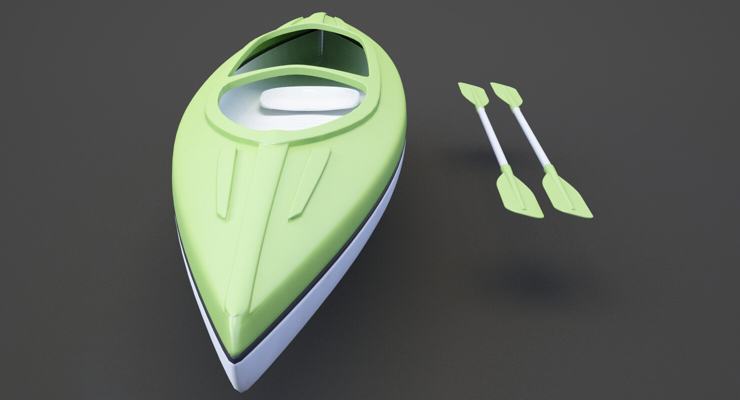 Rowing Boat 03 - 3D Model by sky3dstudios69