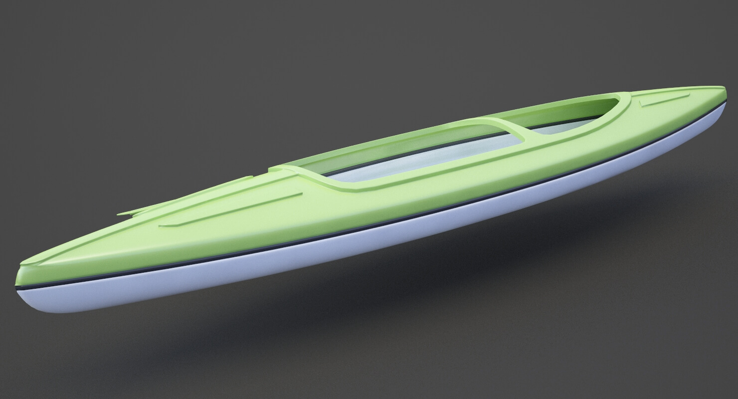 Rowing Boat 03 - 3D Model by sky3dstudios69