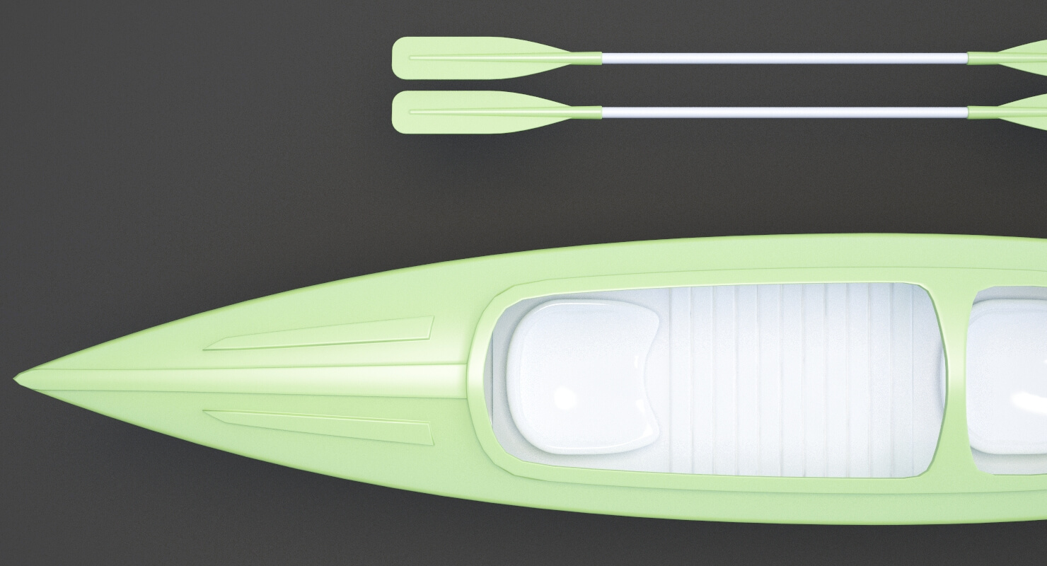 Rowing Boat 03 - 3D Model by sky3dstudios69