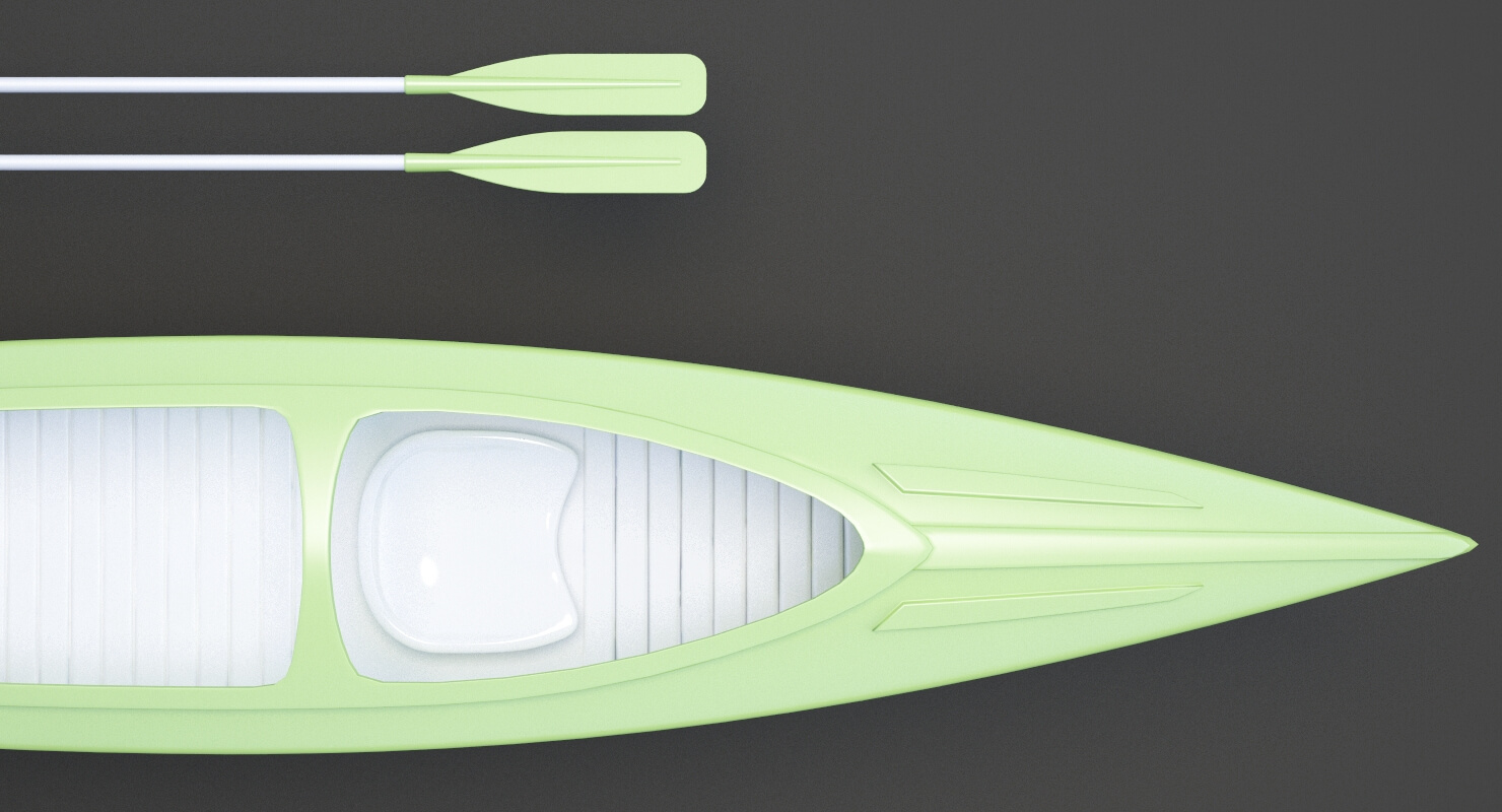 Rowing Boat 03 - 3D Model by sky3dstudios69