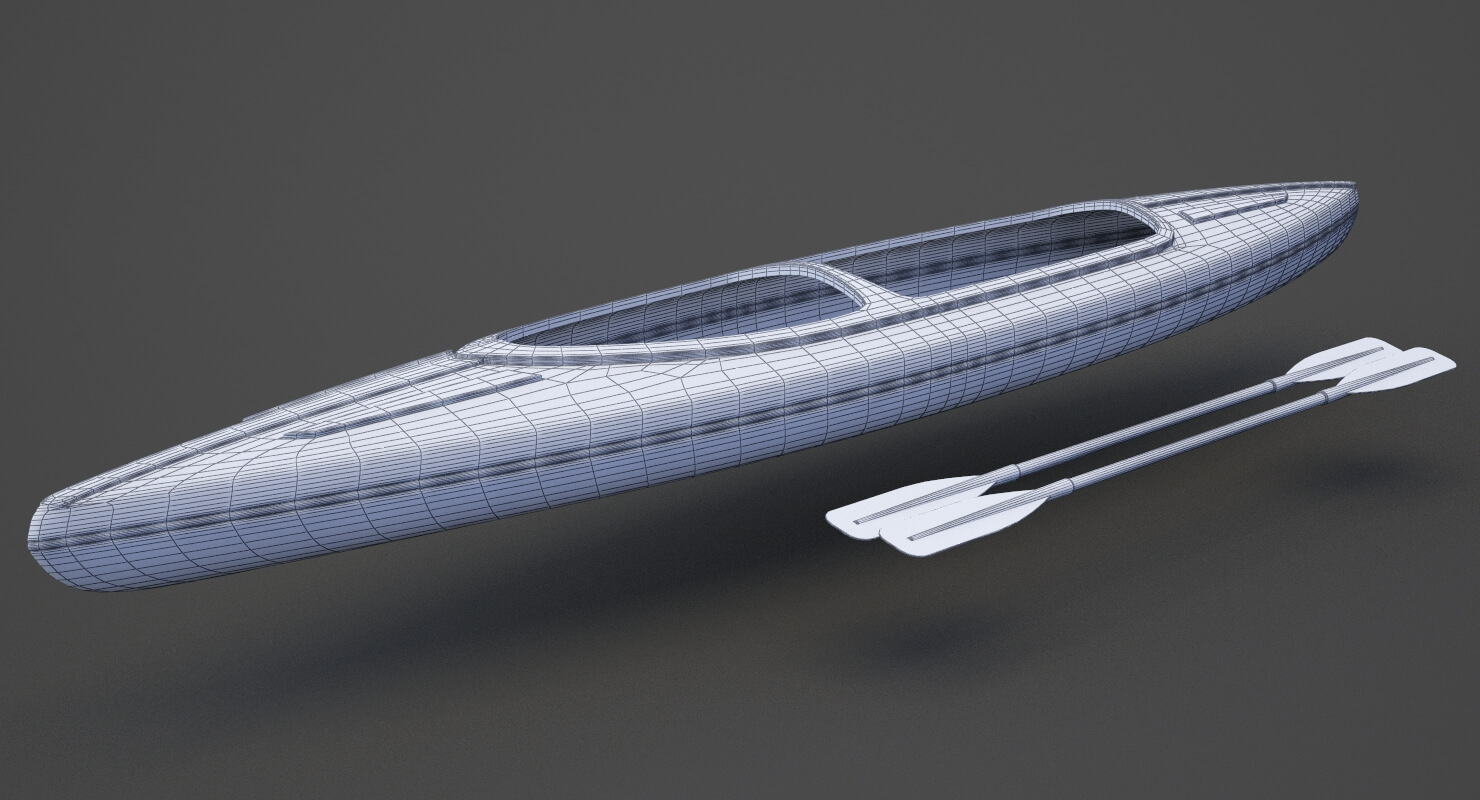 Rowing Boat 03 - 3D Model by sky3dstudios69