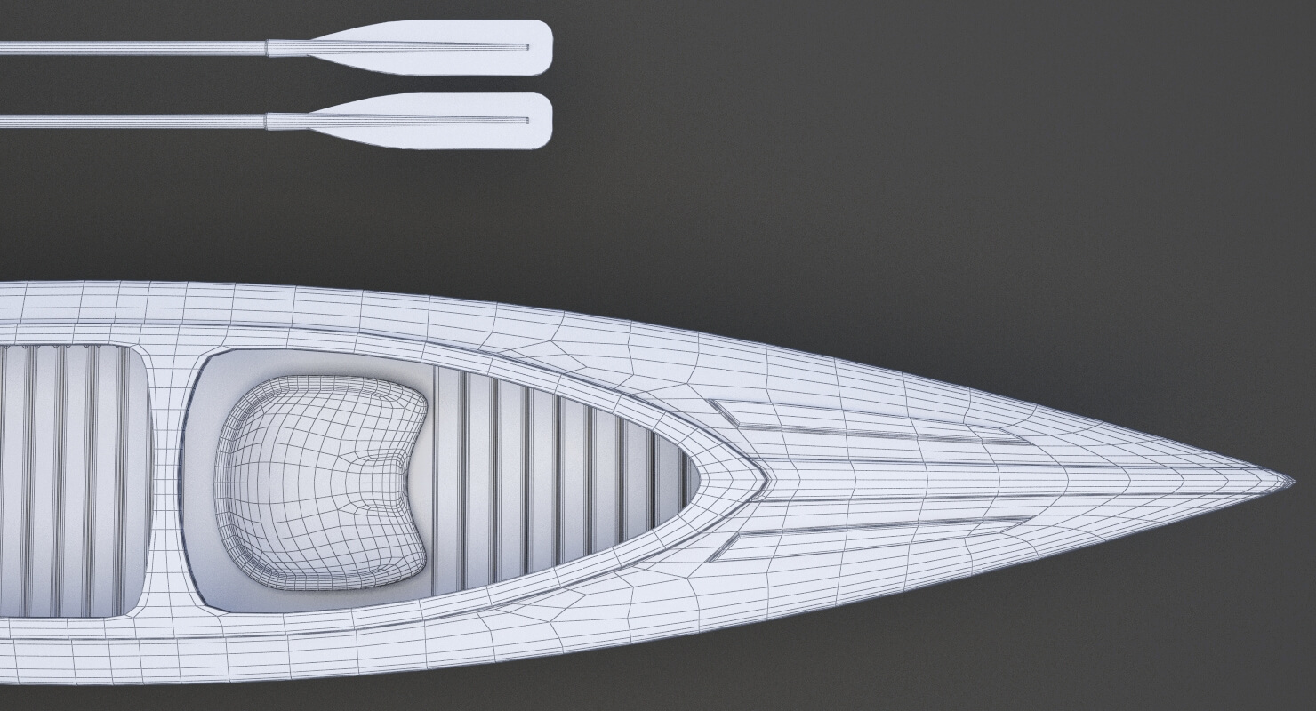 Rowing Boat 03 - 3D Model by sky3dstudios69