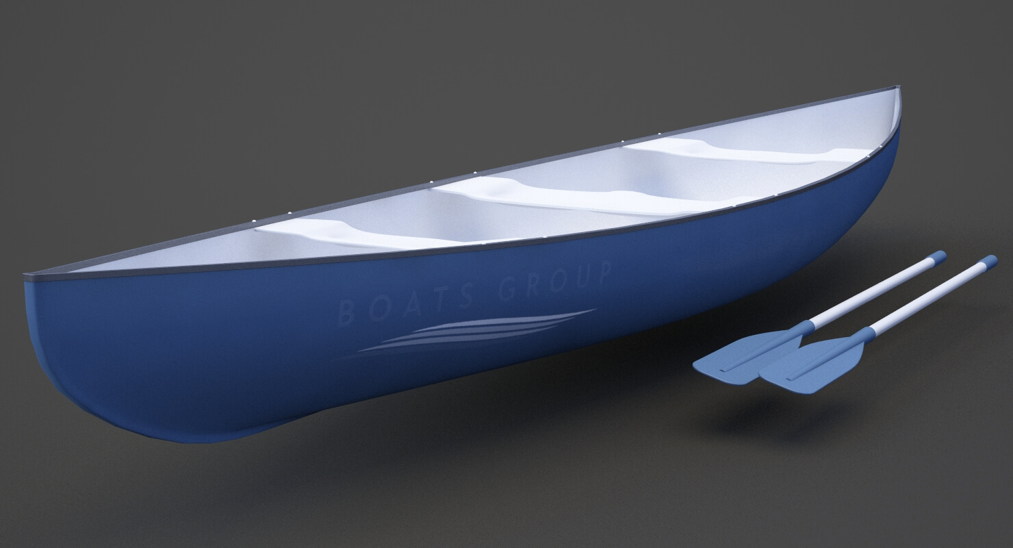 Rowing Boat 04 - 3D Model by sky3dstudios69
