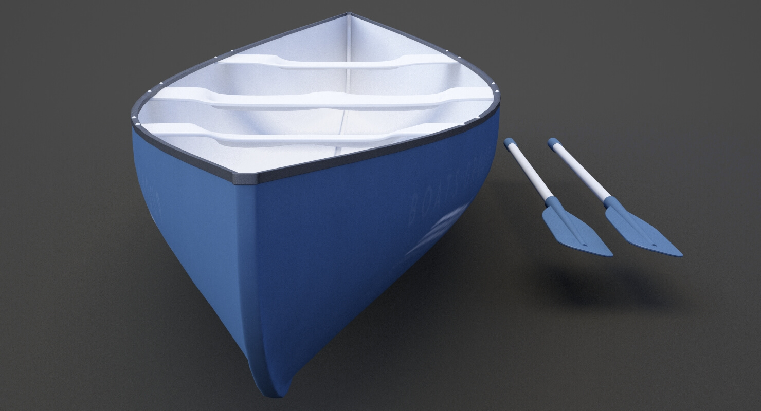 Rowing Boat 04 - 3D Model by sky3dstudios69