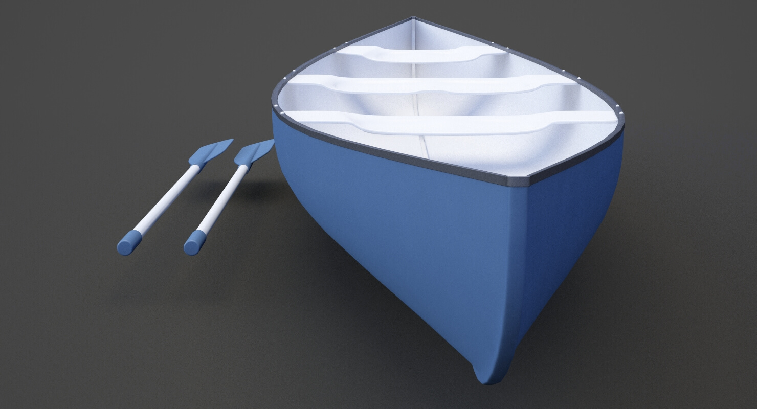 Rowing Boat 04 - 3D Model by sky3dstudios69
