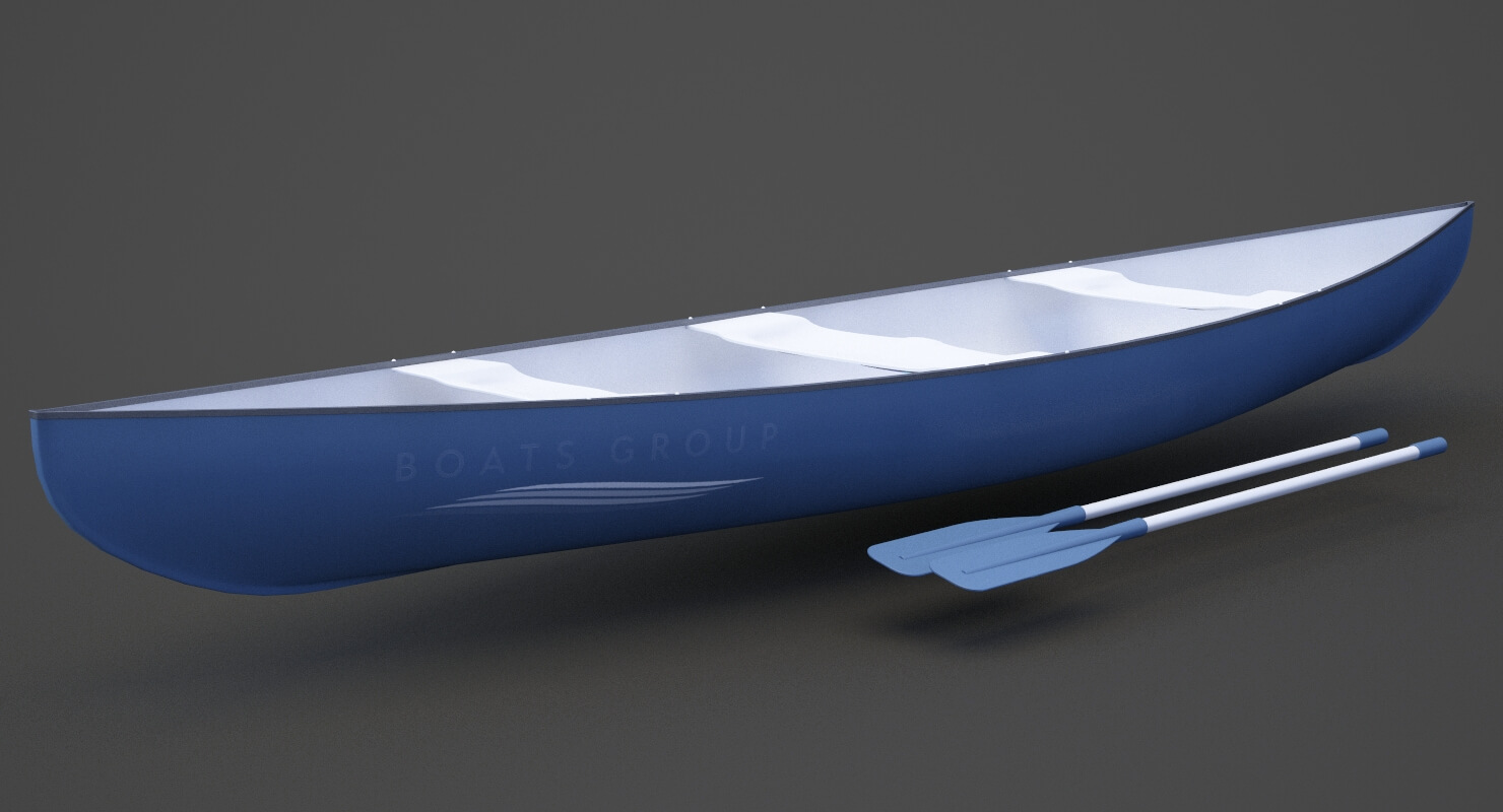 Rowing Boat 04 - 3D Model by sky3dstudios69