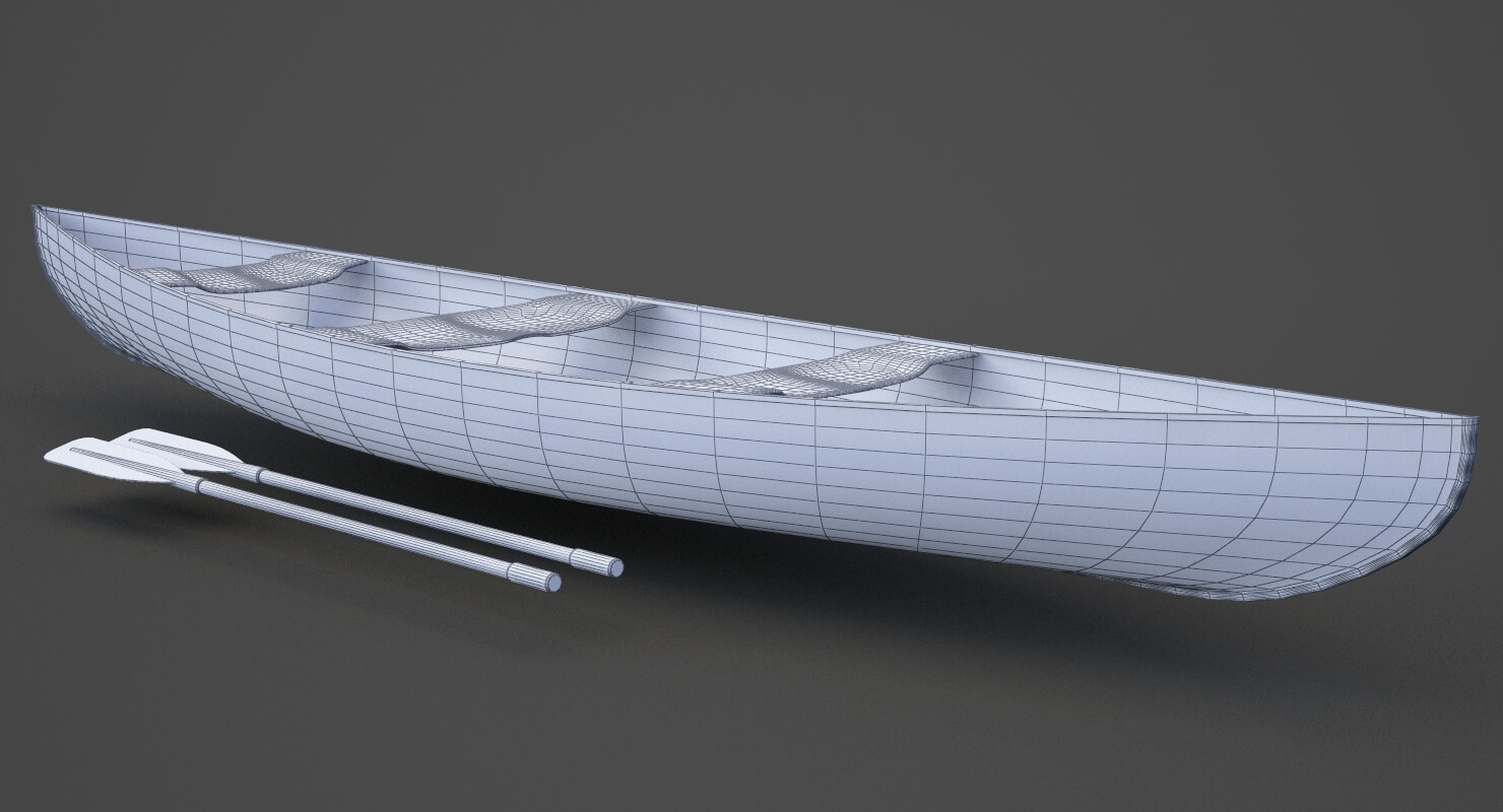 Rowing Boat 04 - 3D Model by sky3dstudios69