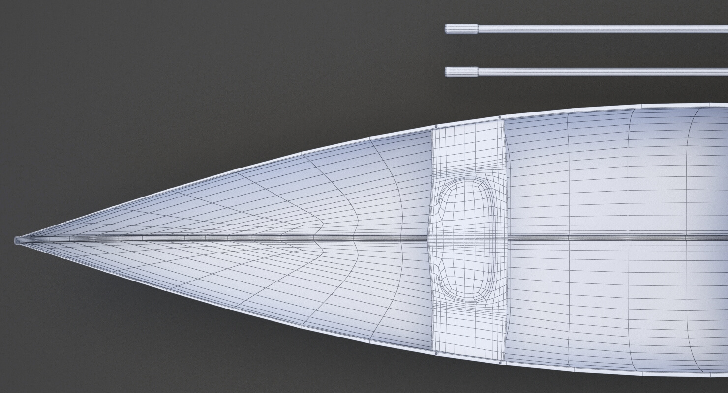 Rowing Boat 04 - 3D Model by sky3dstudios69