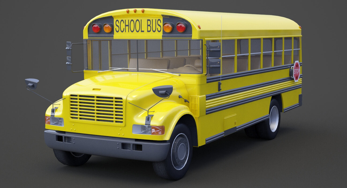 3d School Bus Bus