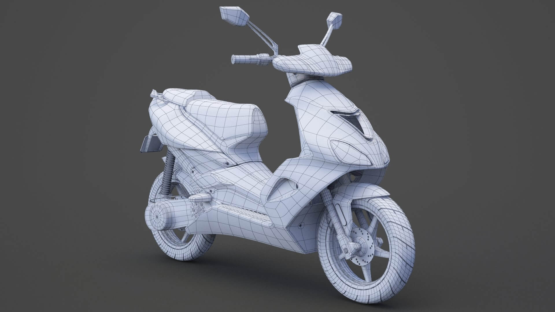 Scooter Bike 001 - 3D Model by sky3dstudios69
