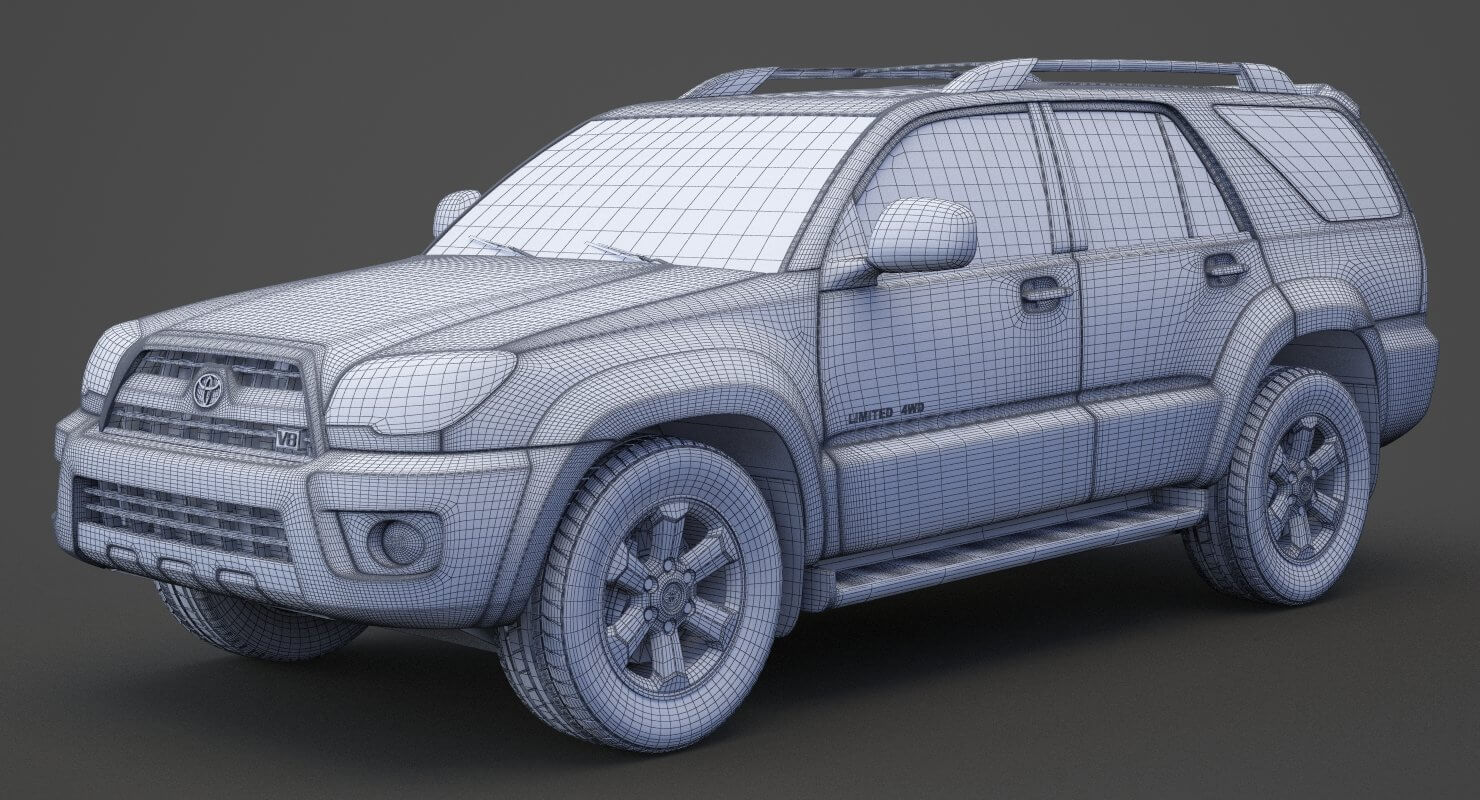Toyota 4Runner 2009 - 3D Model by sky3dstudios69
