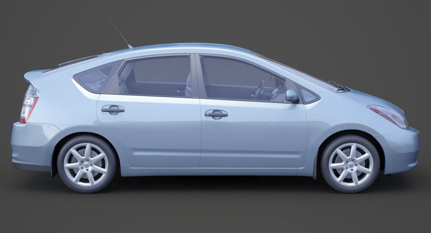 Toyota Prius 2003 HQ Interior - 3D Model by sky3dstudios69
