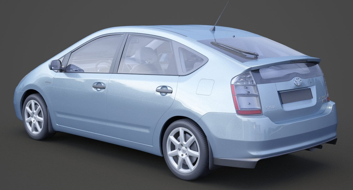Toyota Prius 2003 HQ Interior - 3D Model by sky3dstudios69