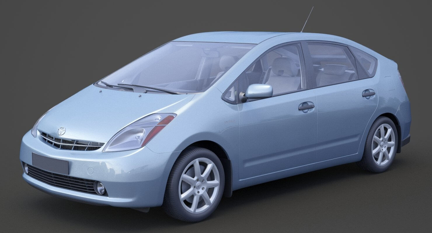 Toyota Prius 2003 HQ Interior - 3D Model by sky3dstudios69